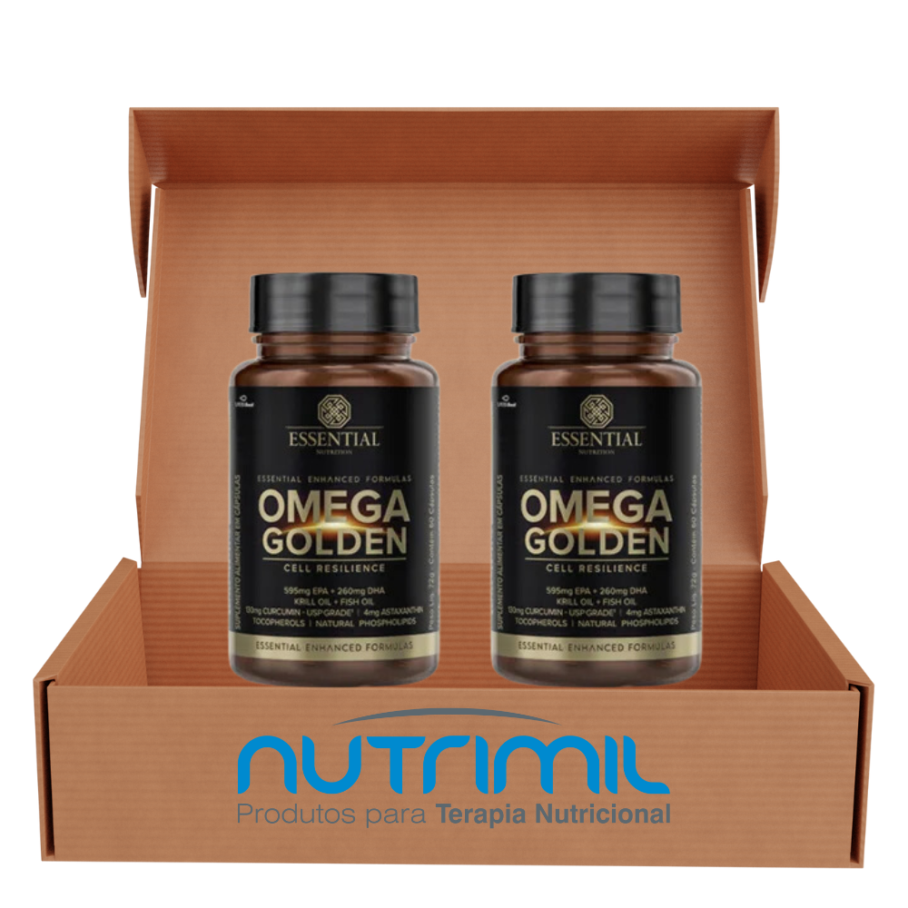 Ômega Golden Essential Nutrition 60 Cápsulas Kit 2X - Nutrimil Nutrição